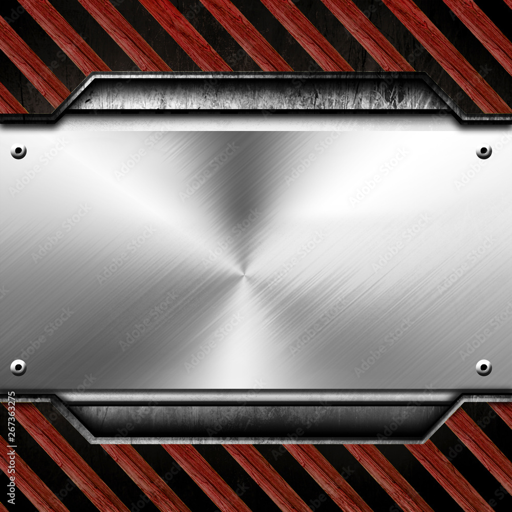 Modern metal framing background template Stock Illustration | Adobe Stock