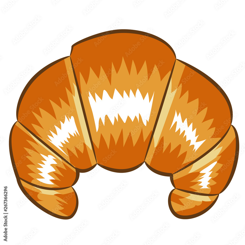 croissant vector clipart graphic design Stock Vector | Adobe Stock