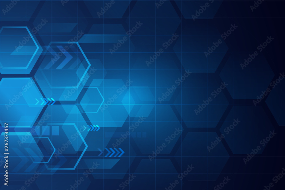 Abstract technology communication background. Power Blue gradient ...