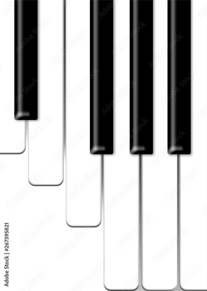 Piano Keyboard Background Illustration Stock Illustration | Adobe Stock