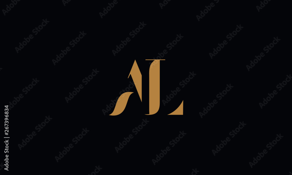 Vetor de AL logo design template vector illustration do Stock | Adobe Stock