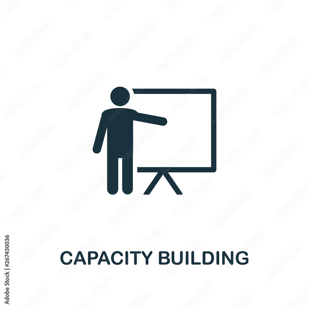 Capacity Building icon. Creative element design from business strategy ...