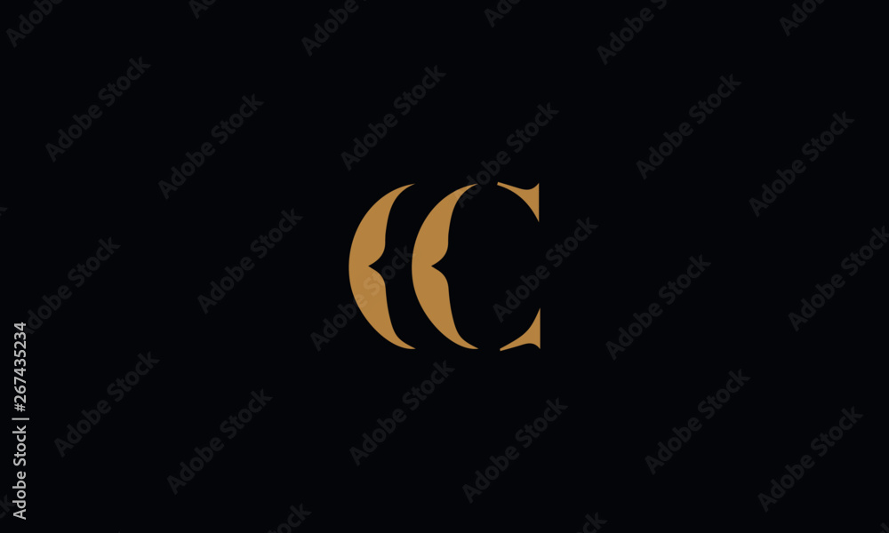CC logo design template vector illustration Stock Vector | Adobe Stock