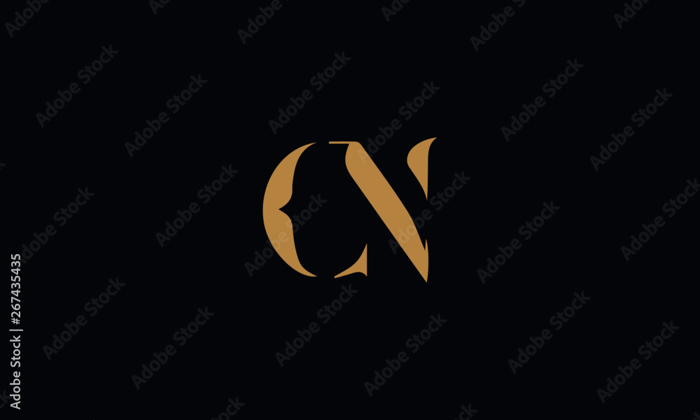 CN logo design template vector illustration Stock Vector | Adobe Stock