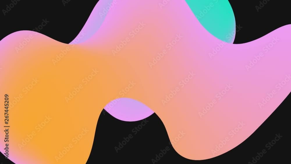 Morphing gradient shapes video. Liquid animation. Fluid colorful liquid ...
