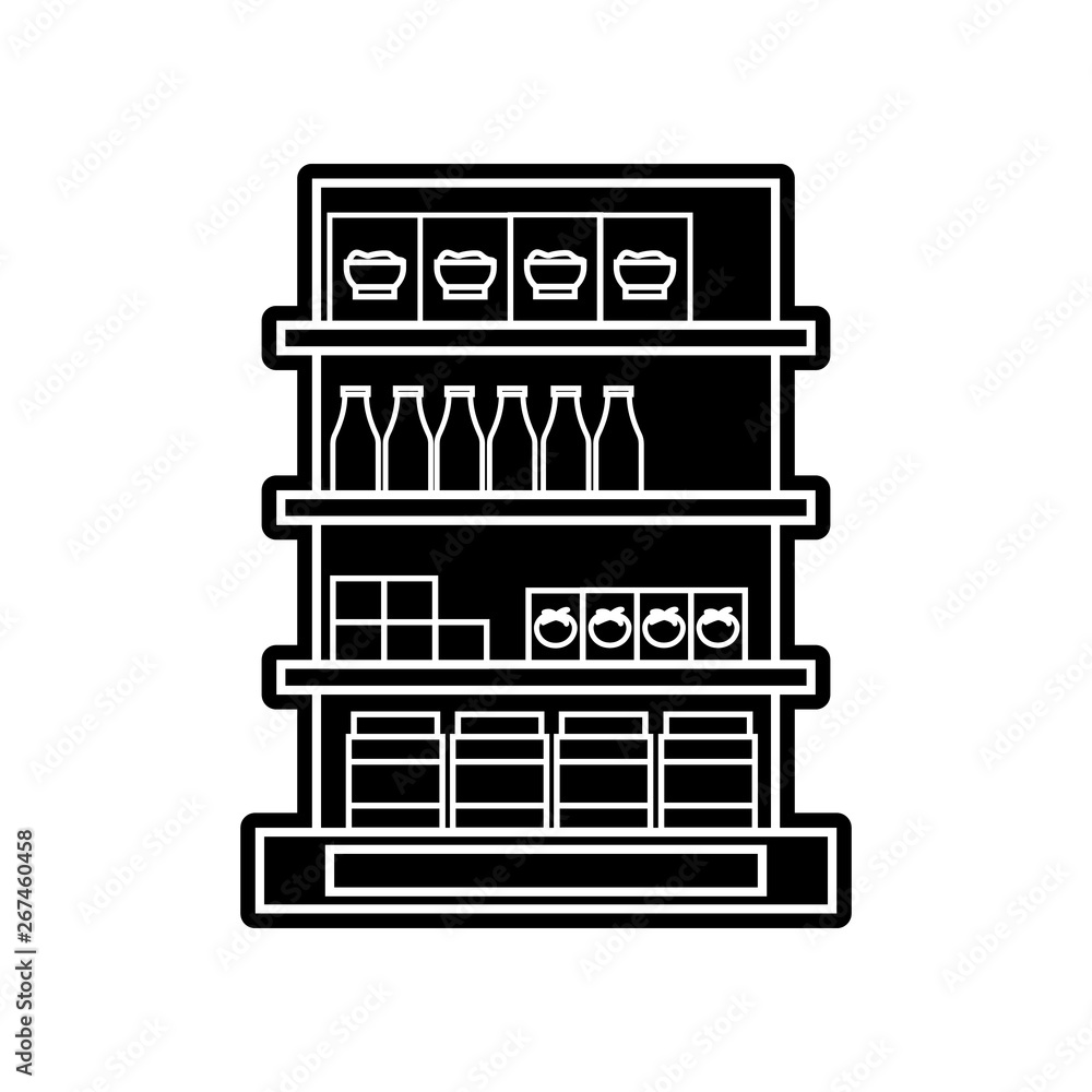Supermarket Shelf Icon