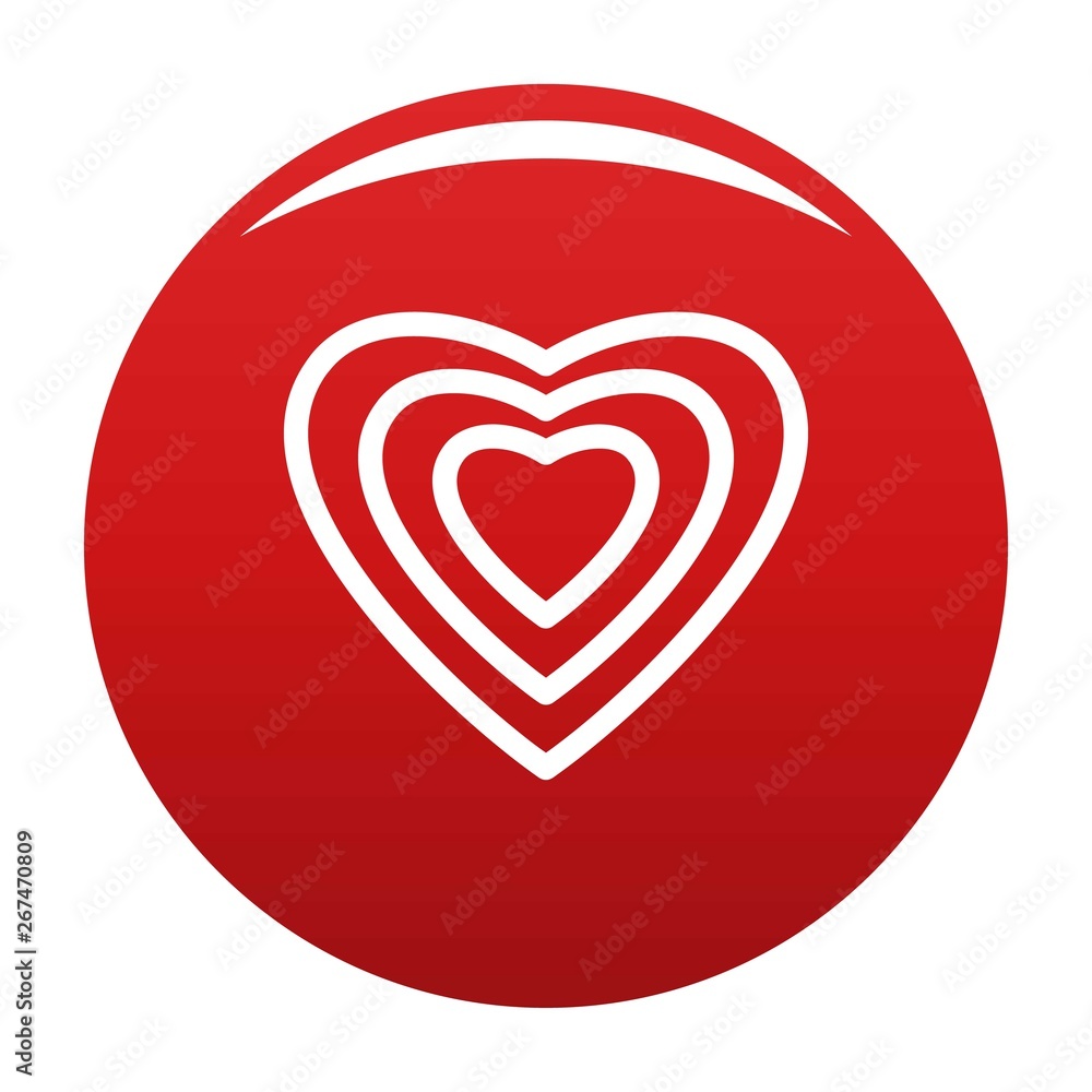 Human heart icon. Simple illustration of human heart vector icon for ...