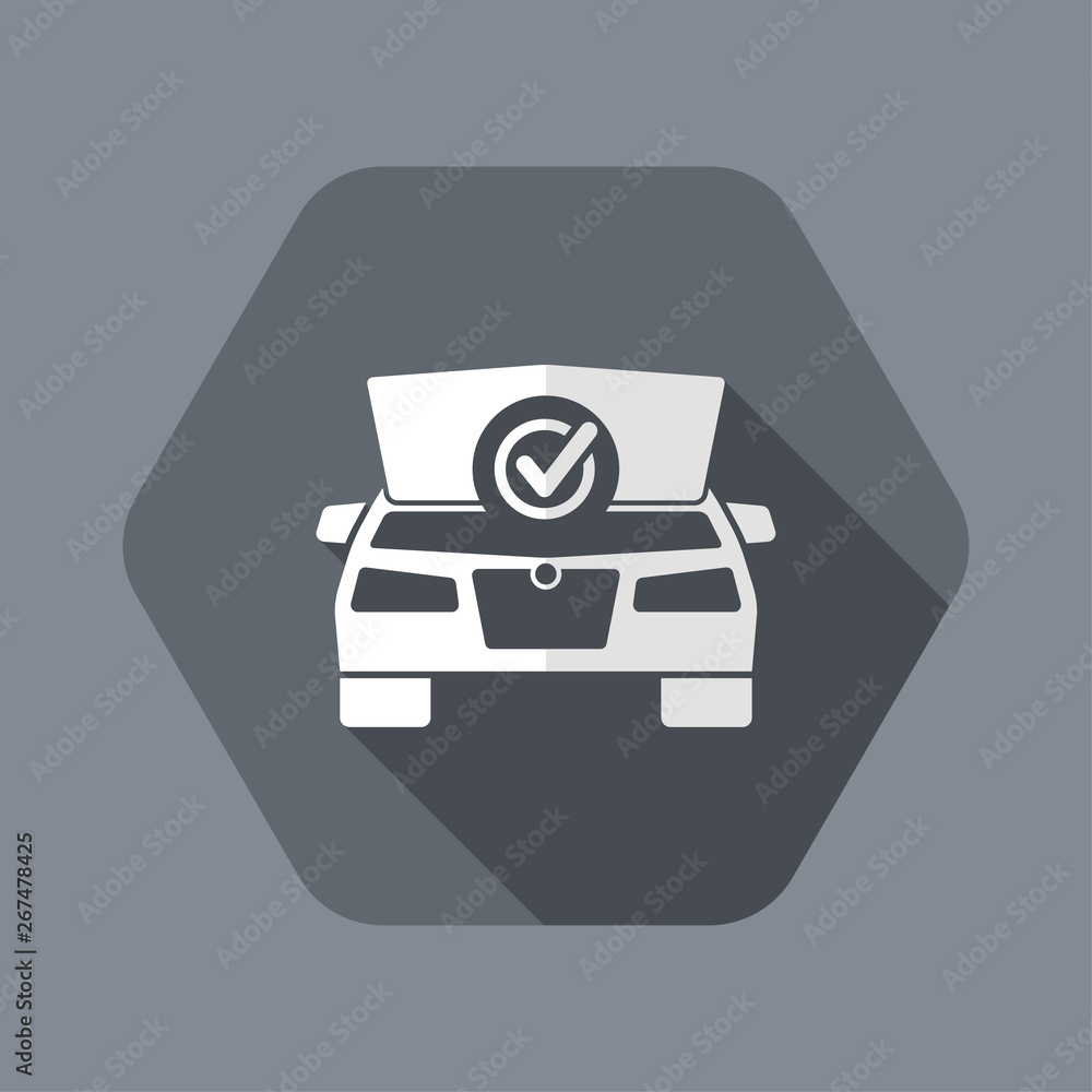 Check car motor icon Stock Vector | Adobe Stock