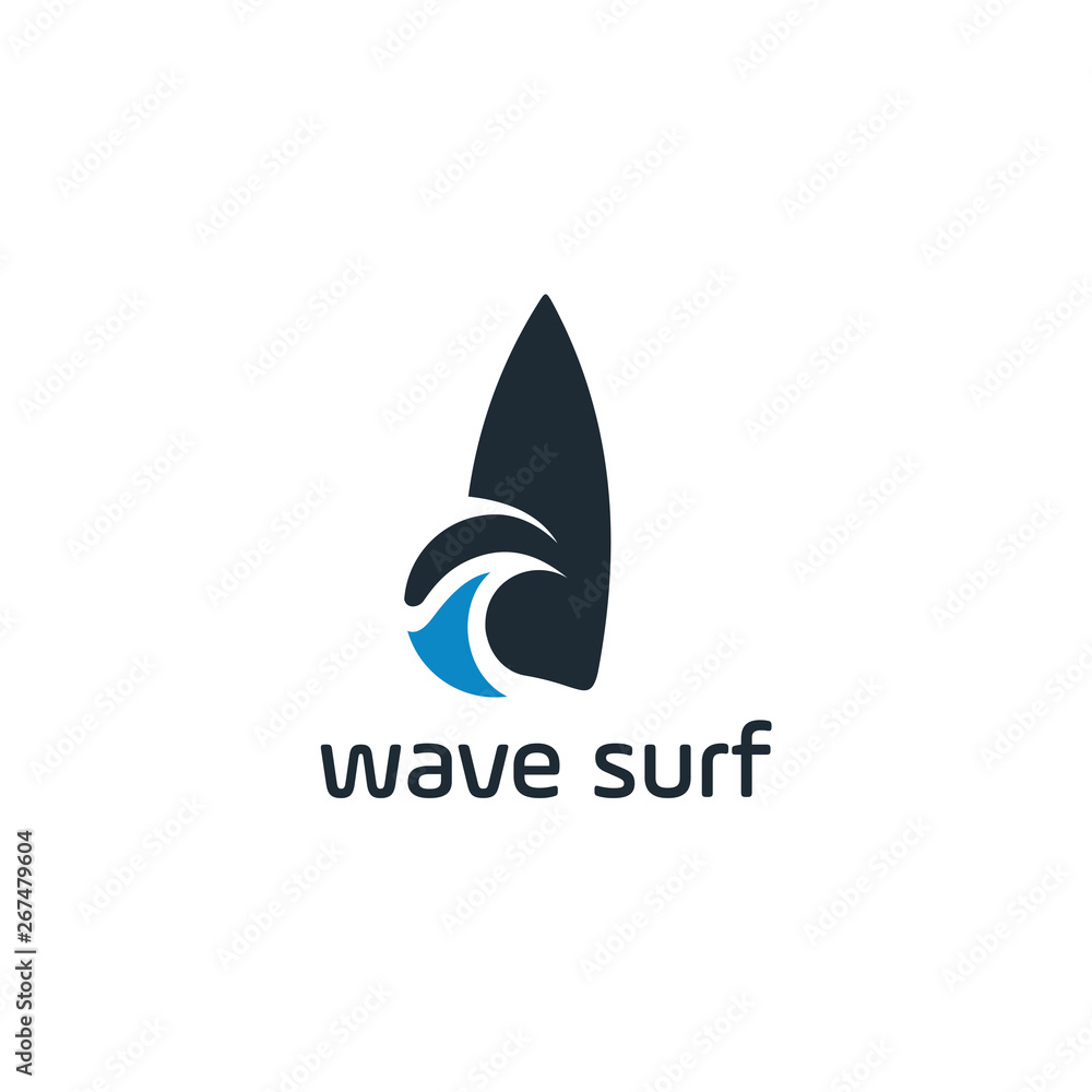 Surfing logo and emblems for Surf Club or shop. Vector illustration ...
