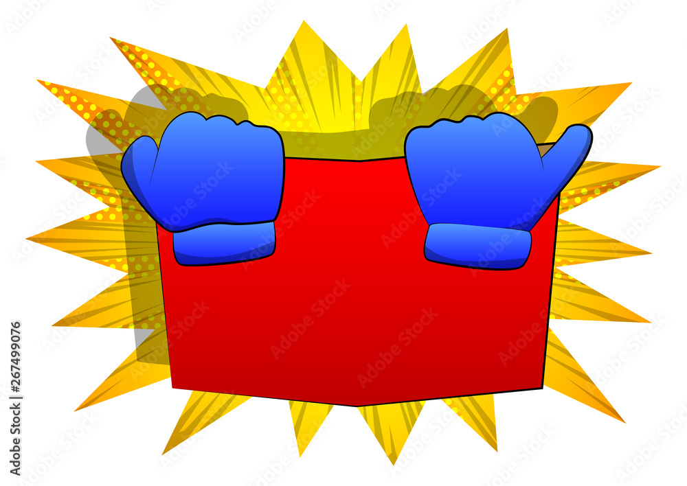 Vector cartoon hand holding a book, hiding behind it. Illustrated hand ...