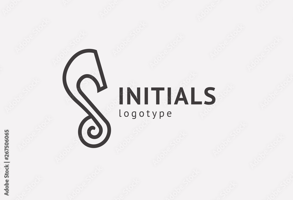 Monogram design elements, graceful template. Calligraphic elegant logo ...