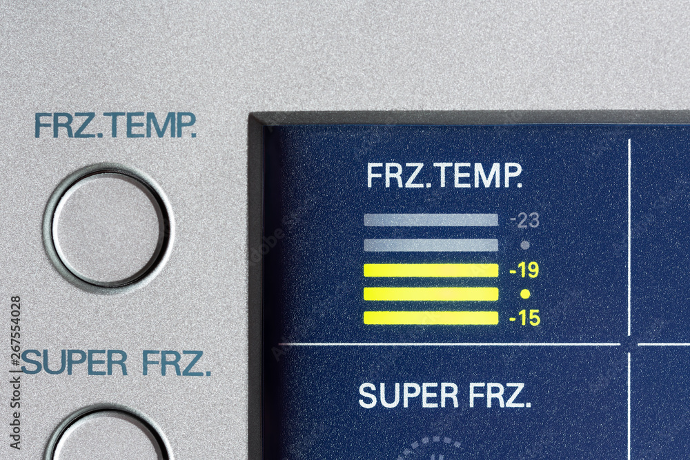 Refrigerator temperature indicator Stock Photo | Adobe Stock