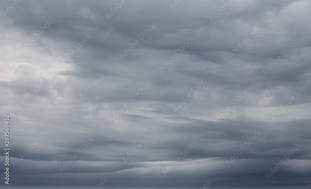 Sky background with dramatic dark clouds. Sky texture photo with storm ...