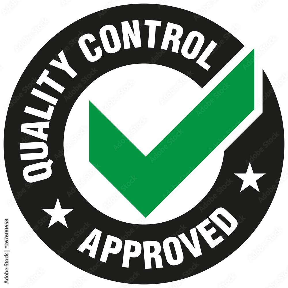 Quality Control Approved icon - Vector Stock Vector | Adobe Stock