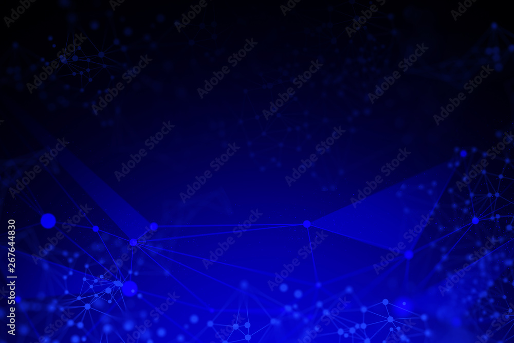 deep learning ai technology, robotic analysis, molecule of chemical ...