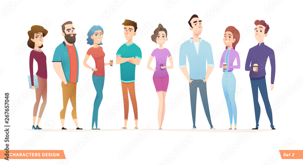 People group design collection Stock Vector | Adobe Stock