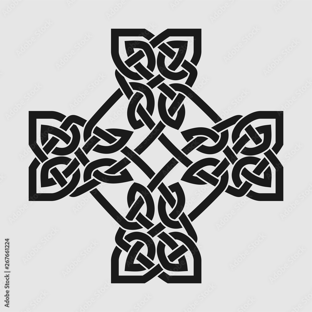 Celtic Knot Cross Background