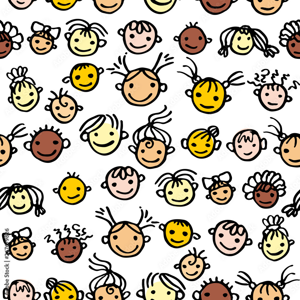Happy Faces Of Children Clipart