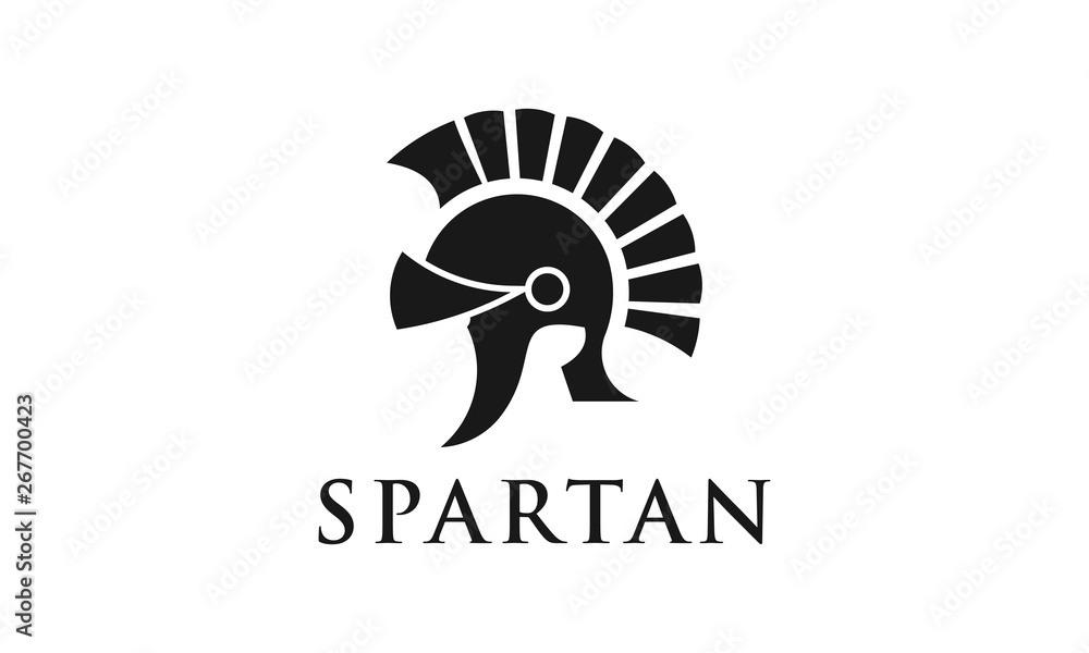 Spartan logo design Stock Vector | Adobe Stock