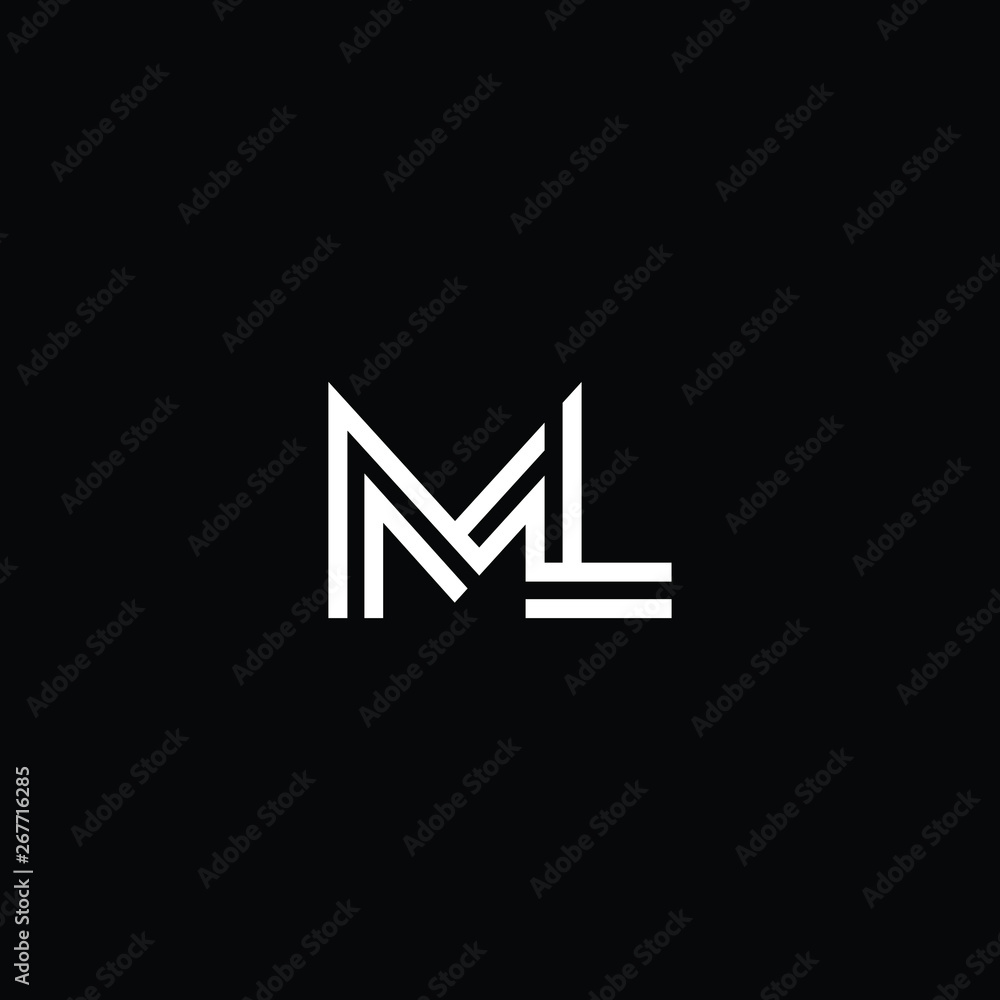 M and L initials letter icon vector Stock Vector | Adobe Stock