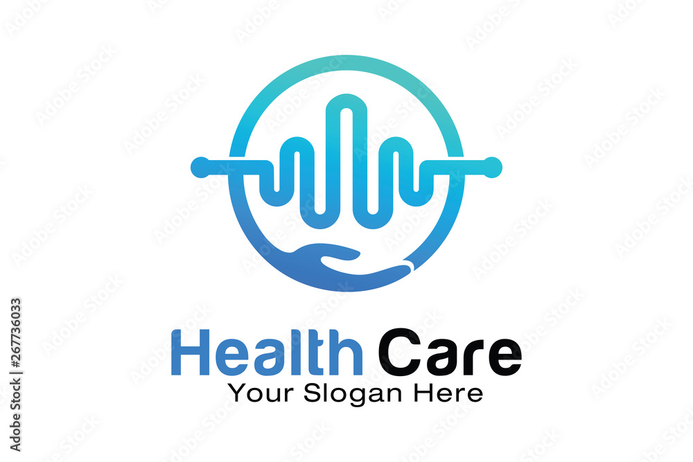 Health Care logo design template Stock Vector | Adobe Stock