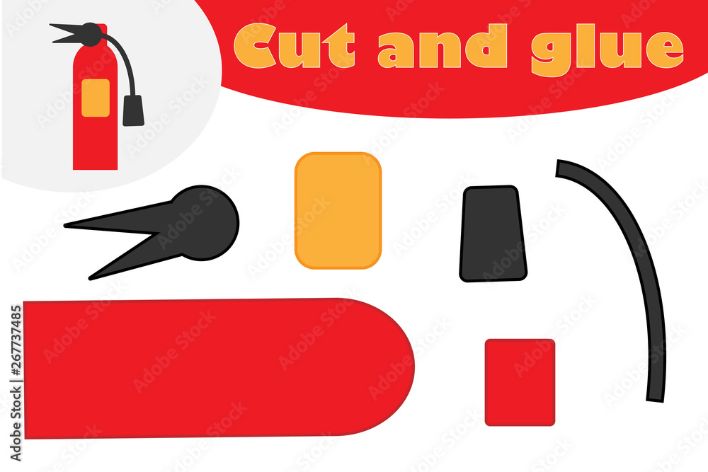 Fire extinguisher cartoon, education game for the development of ...