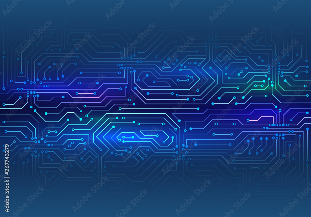 High-tech technology background texture. Circuit board vector ...