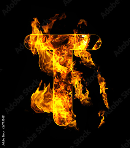 Fire Letter T