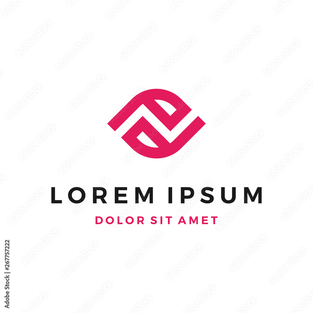 N Logo Design Template Stock Vector | Adobe Stock