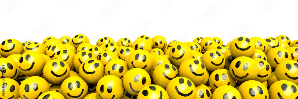 Many laughing smileys Stock Illustration | Adobe Stock