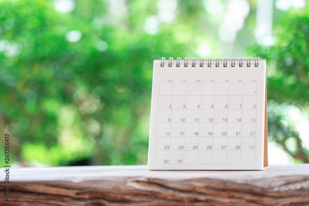 A calendar of the month. using as background business concept and ...