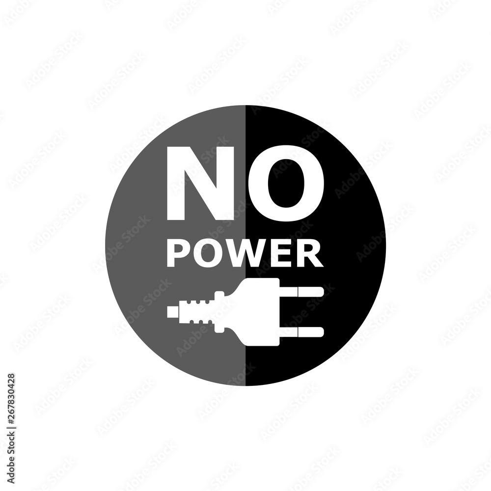 No power sign, Electric logo, Power icon, Plug in symbol Stock ...