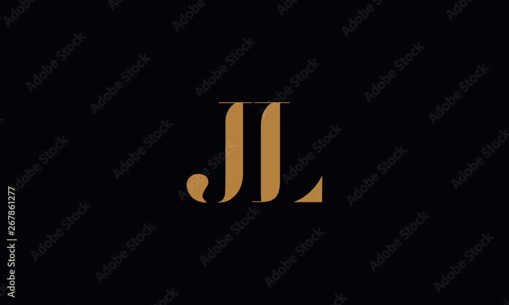 JL logo design template vector minimal design Stock Vector | Adobe Stock