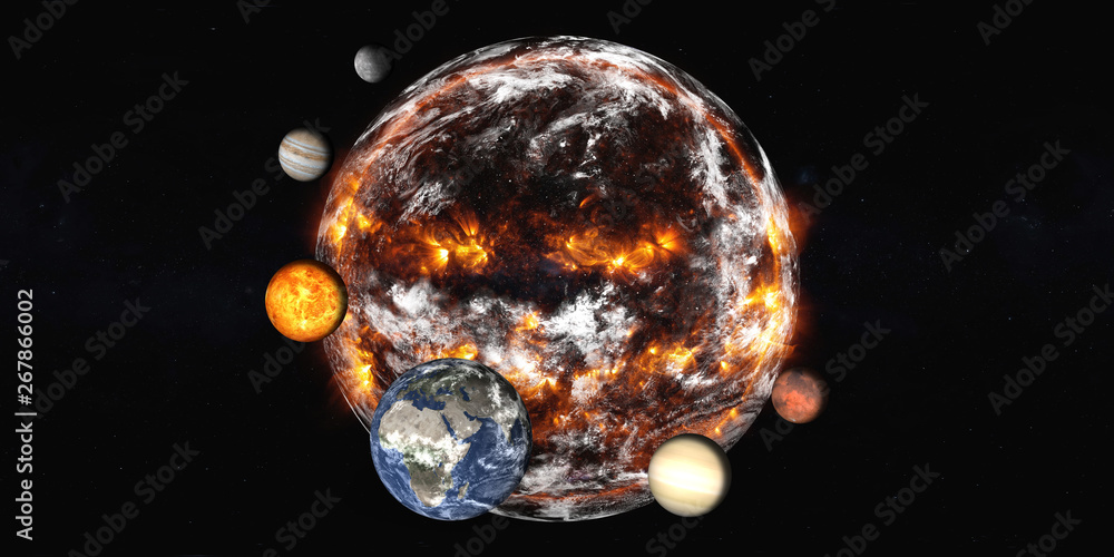 Solar System Explosion