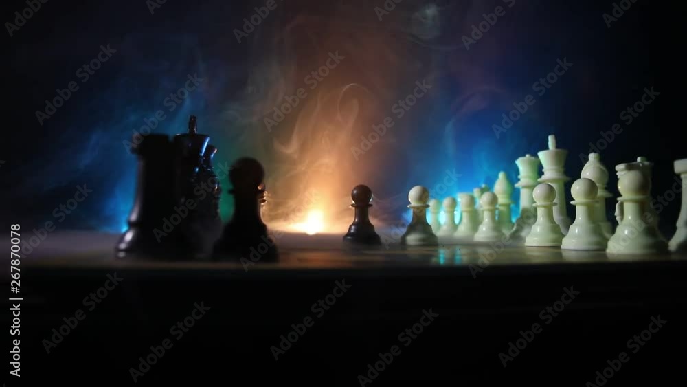 Chess board game concept of business ideas and competition. Chess ...