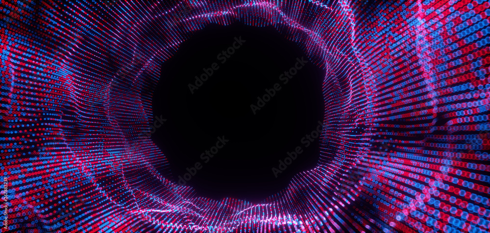 Abstract big data futuristic light wallpaper background design. Science ...