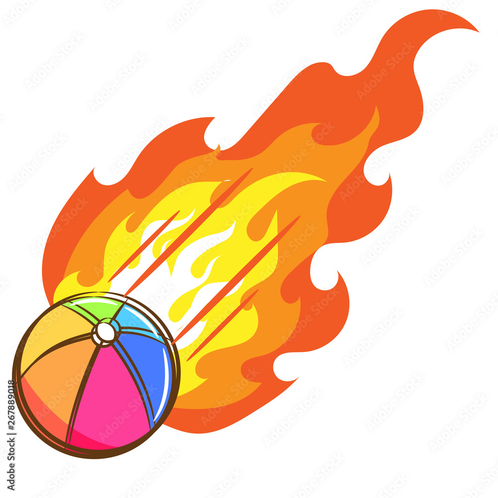 beach ball graphic clipart design Stock Vector | Adobe Stock