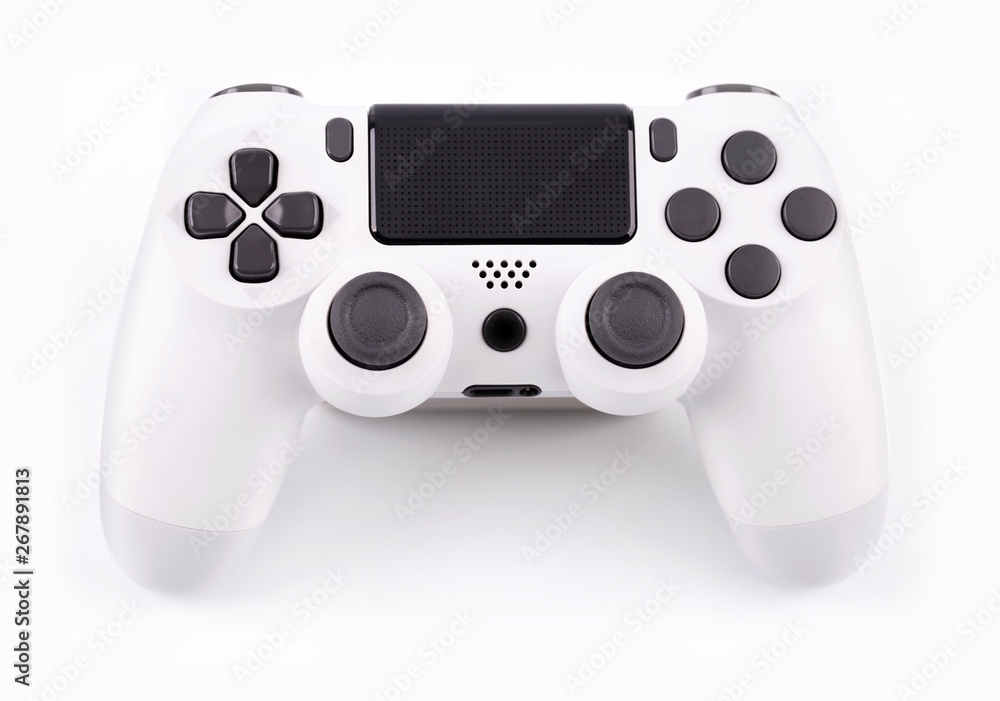 Joystick gaming controller isolated on white background , Video game ...