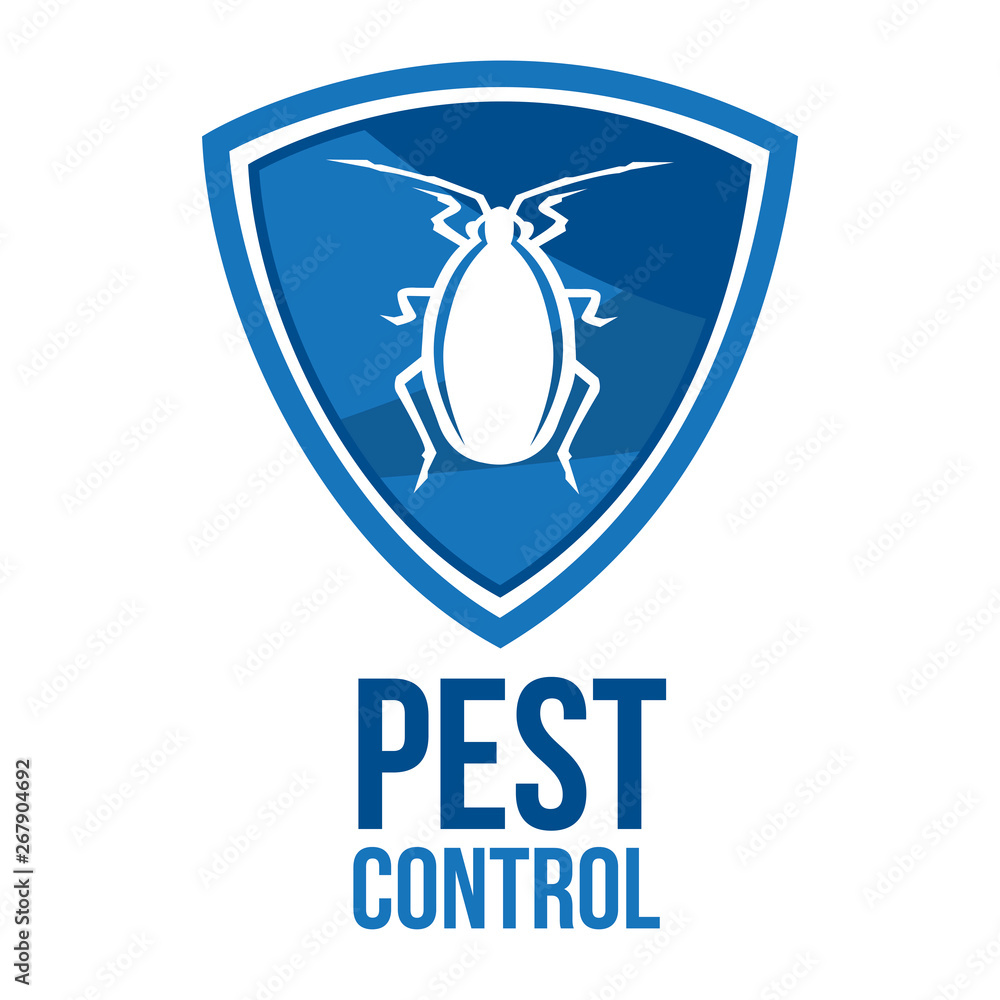 Vector logo for pest and insect control company Stock Vector | Adobe Stock