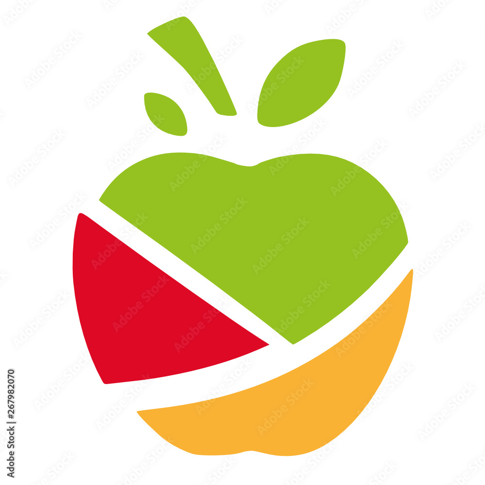 Logo pomme Stock Vector | Adobe Stock
