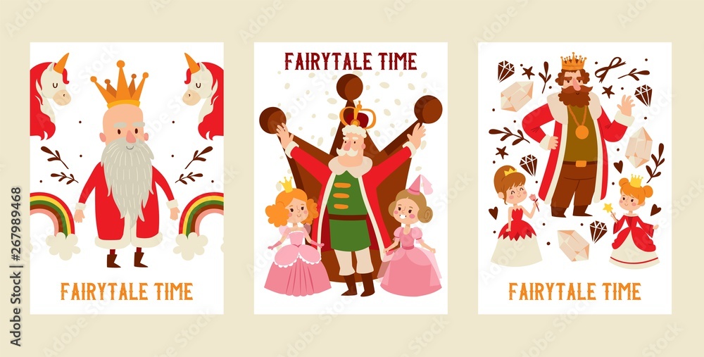 King character vector cartoon prince man in gold royal crown and ...