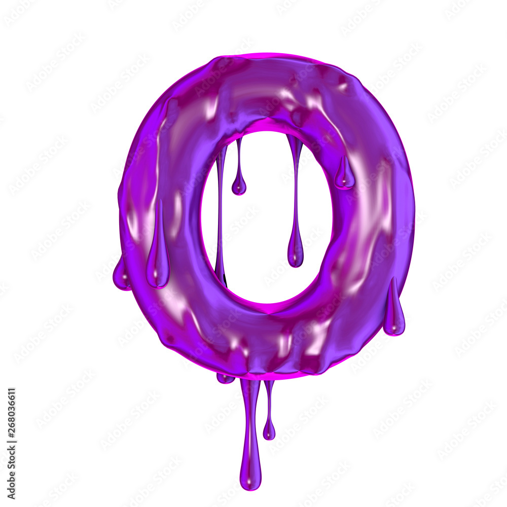 Purple Letter O