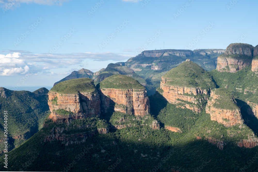 The three rondavels rock formation at the Blyde River Canyon, on The ...