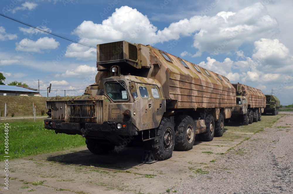 Starting and command vehicles of medium-range missile systems of Soviet ...