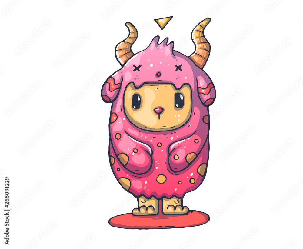 Cartoon illustration for print and web. Character in the modern graphic ...