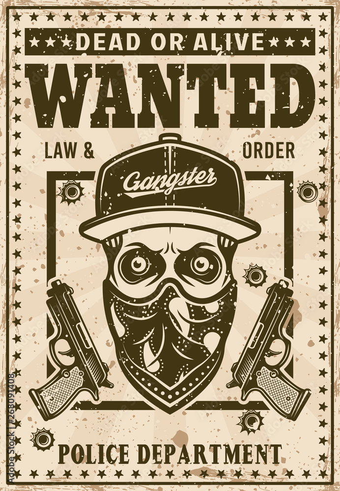 Modern Wanted Poster