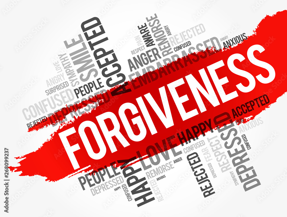 Forgiveness word cloud collage, social concept background Stock Vector ...