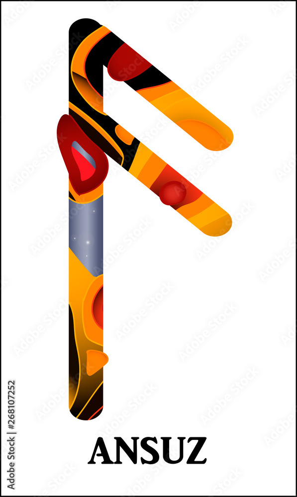 The Messenger Rune Ansuz, the ancient scandinavian rune of power ...