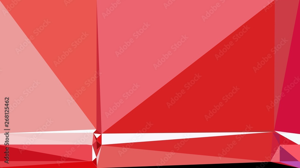 retro style triangle illustration. moderate red, misty rose and dark ...