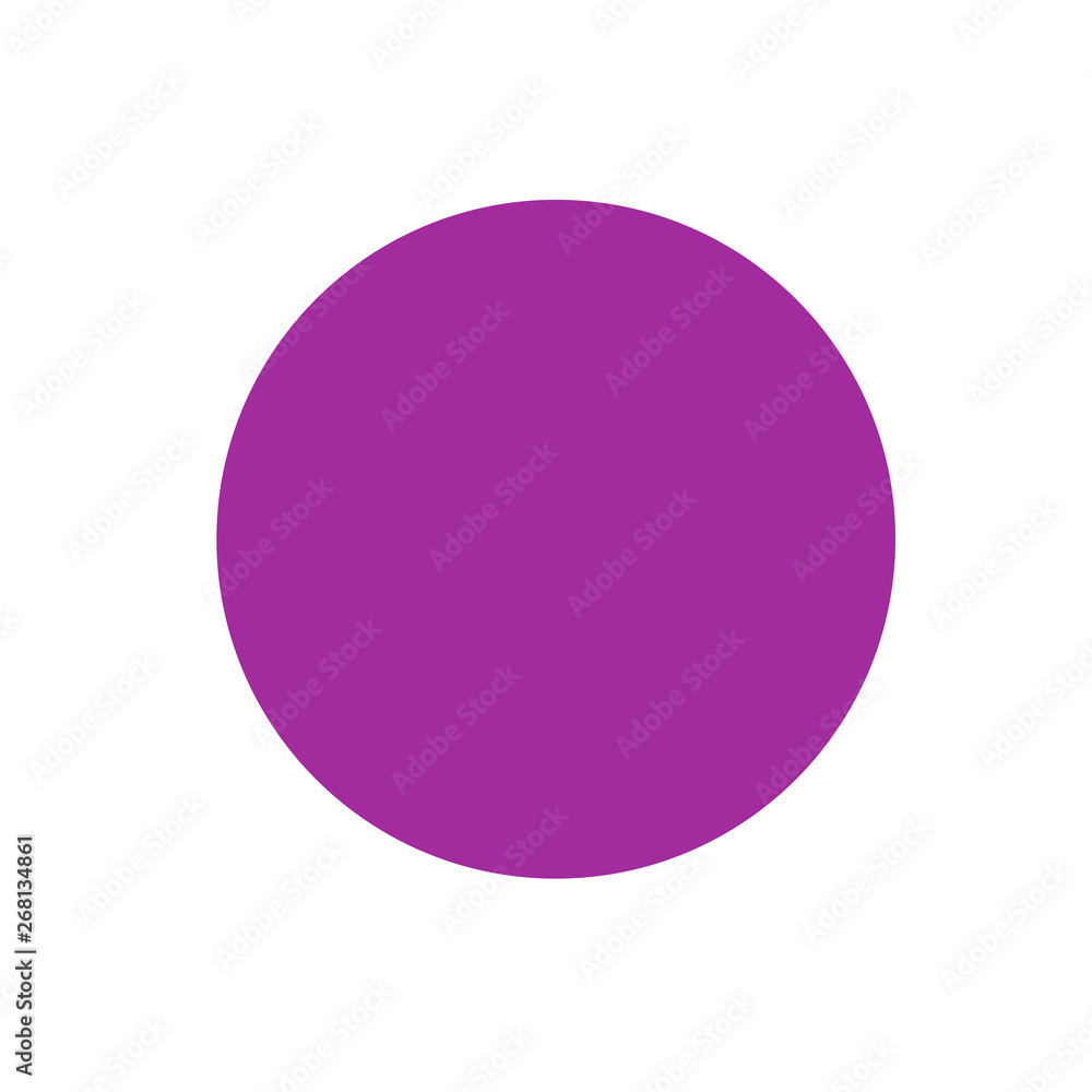 purple circle basic simple shapes isolated on white background ...